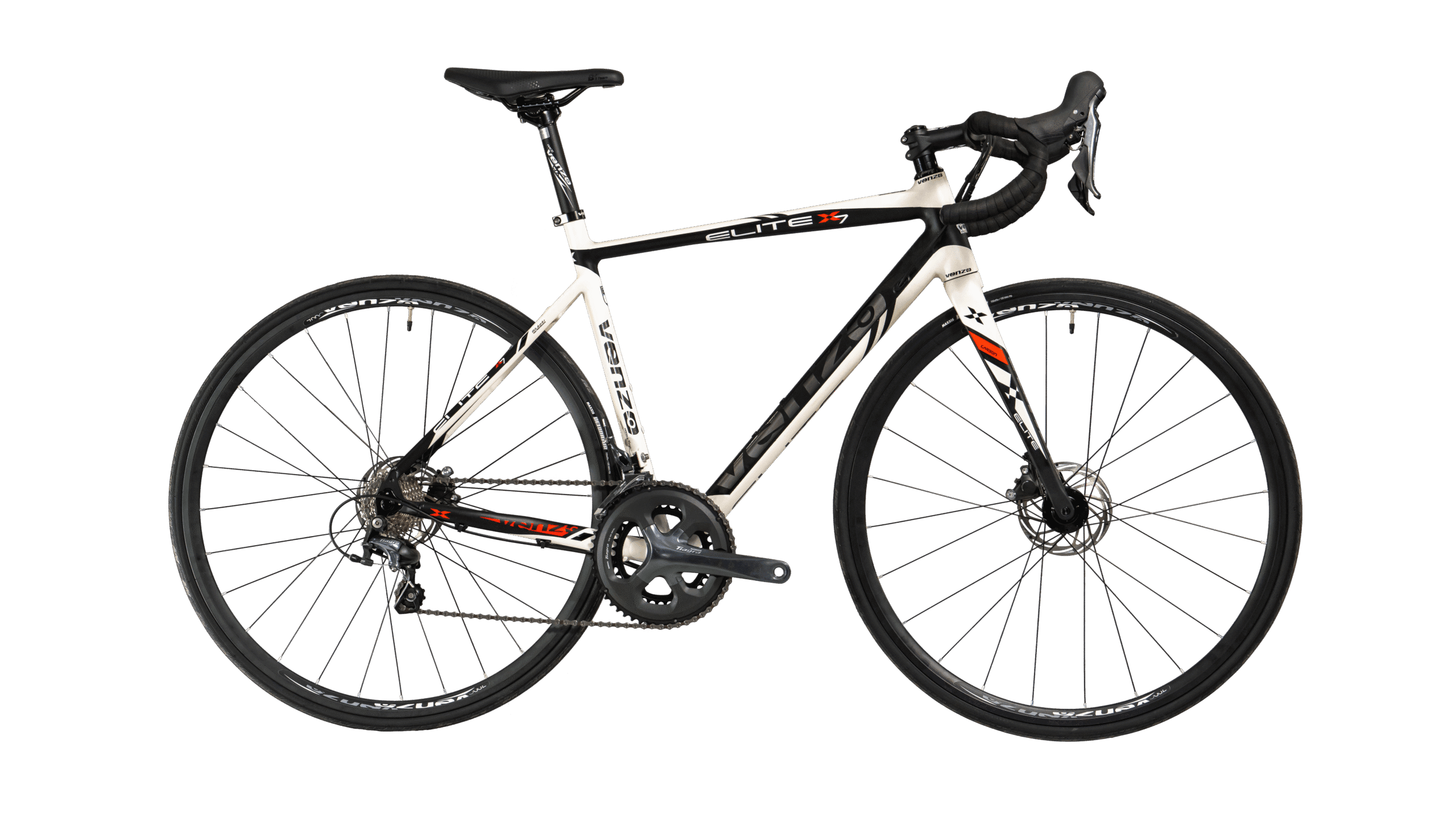 Bicicleta de Ruta Venzo Elite X7 - 2x10 Shimano Tiagra - Horq. Carbono ...